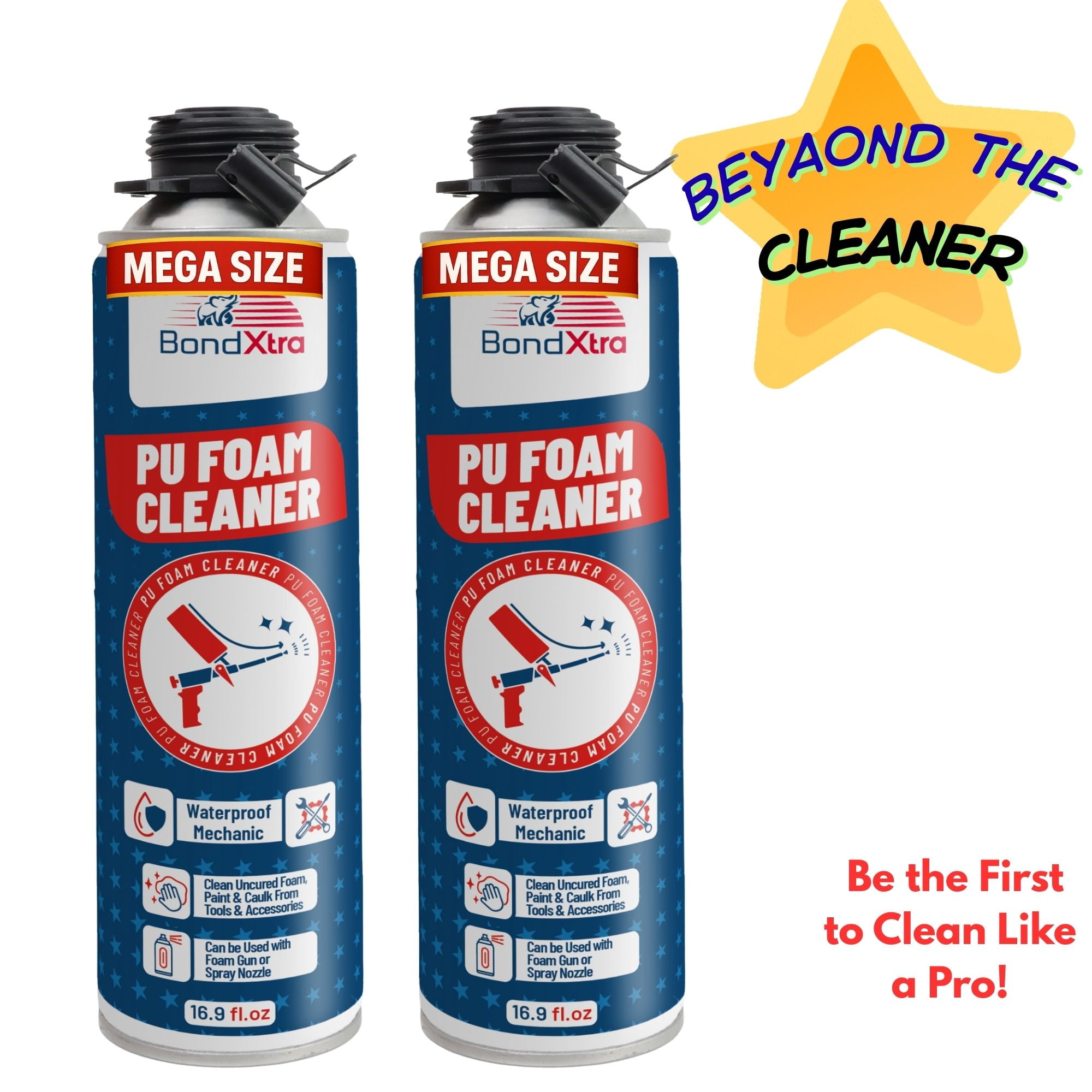 Spray Foam Cleaner (2x16.9 fl oz), Expanding Foam Gun Cleaner ...
