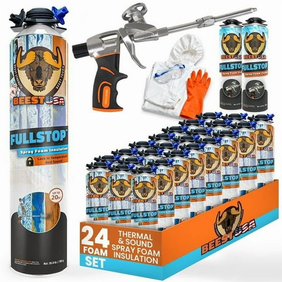 Stanley F990P SuperCoat Closed Cell Spray Foam Insulation (R-5.66 per ...