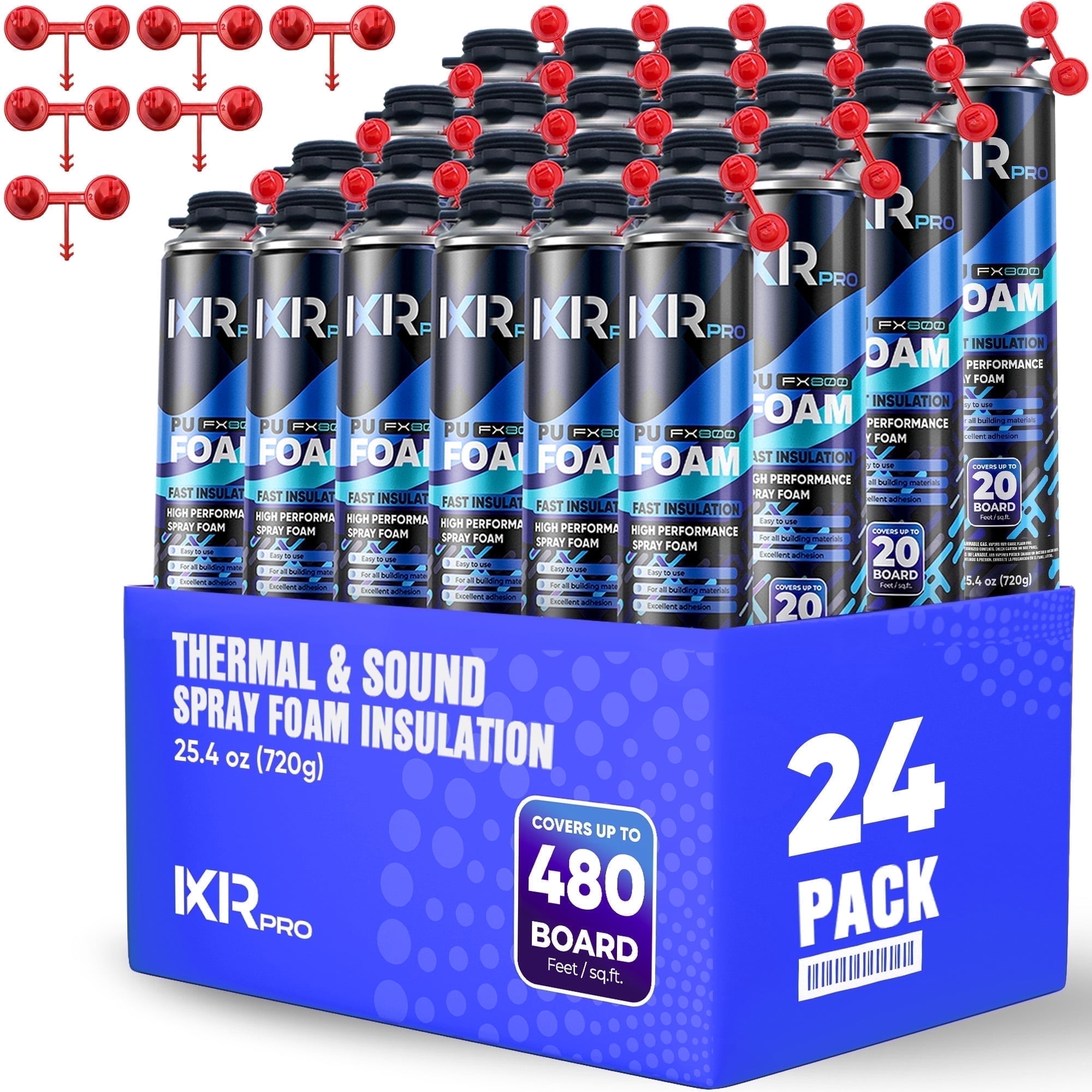 Spray Foam Insulation Can (24 x 23.01 oz. / 655 g) Expanding Foam ...