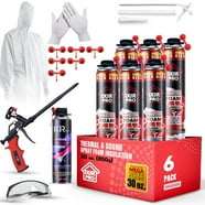 Seal Construction Insulation Sealant High Performance Foam Can Kit w ...