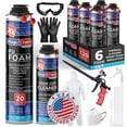 Spray Foam Insulation Kit (6 Pack-25.4 oz) Expanding Foam Sealant for ...