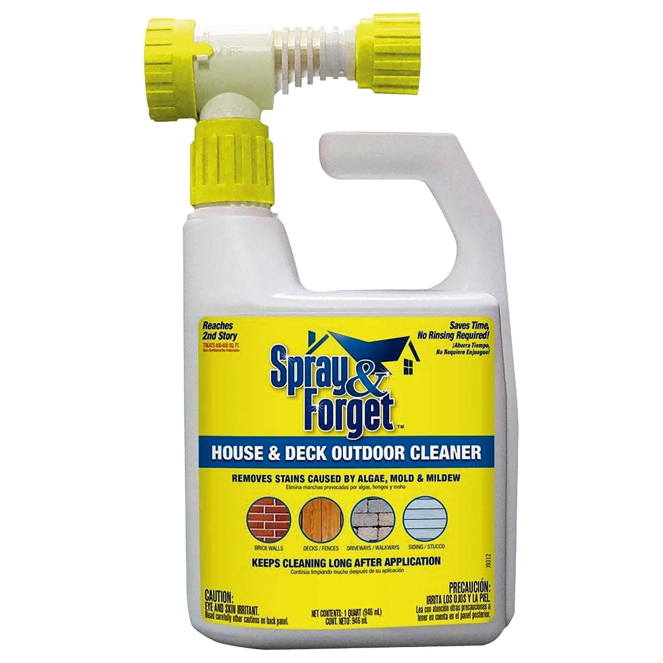 Spray & Forget 7002832 32 oz House & Deck Cleaner Liquid - Pack of 6 ...