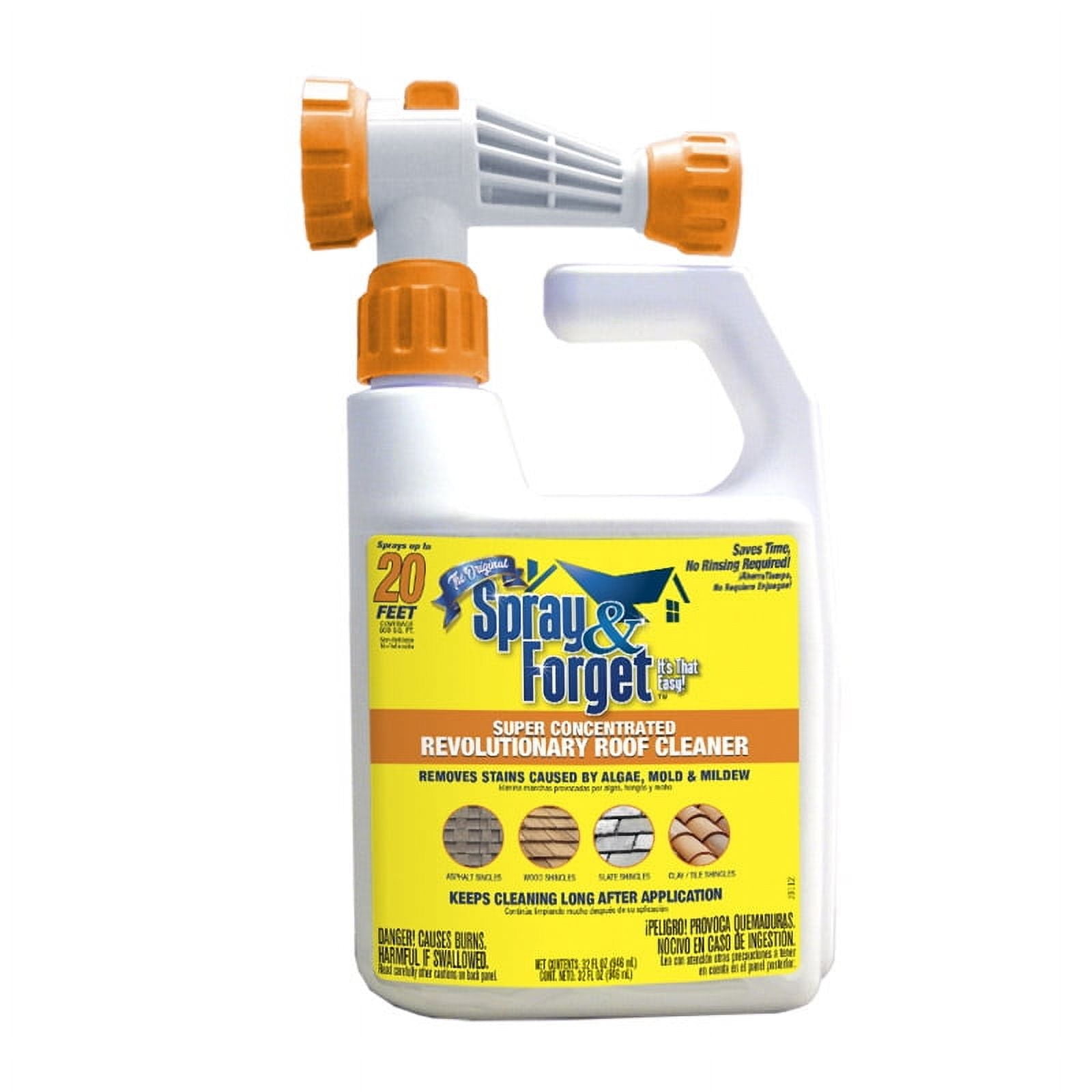 Spray & Forget 32 Oz. Revolutionary Roof Cleaner Hose End Super ...