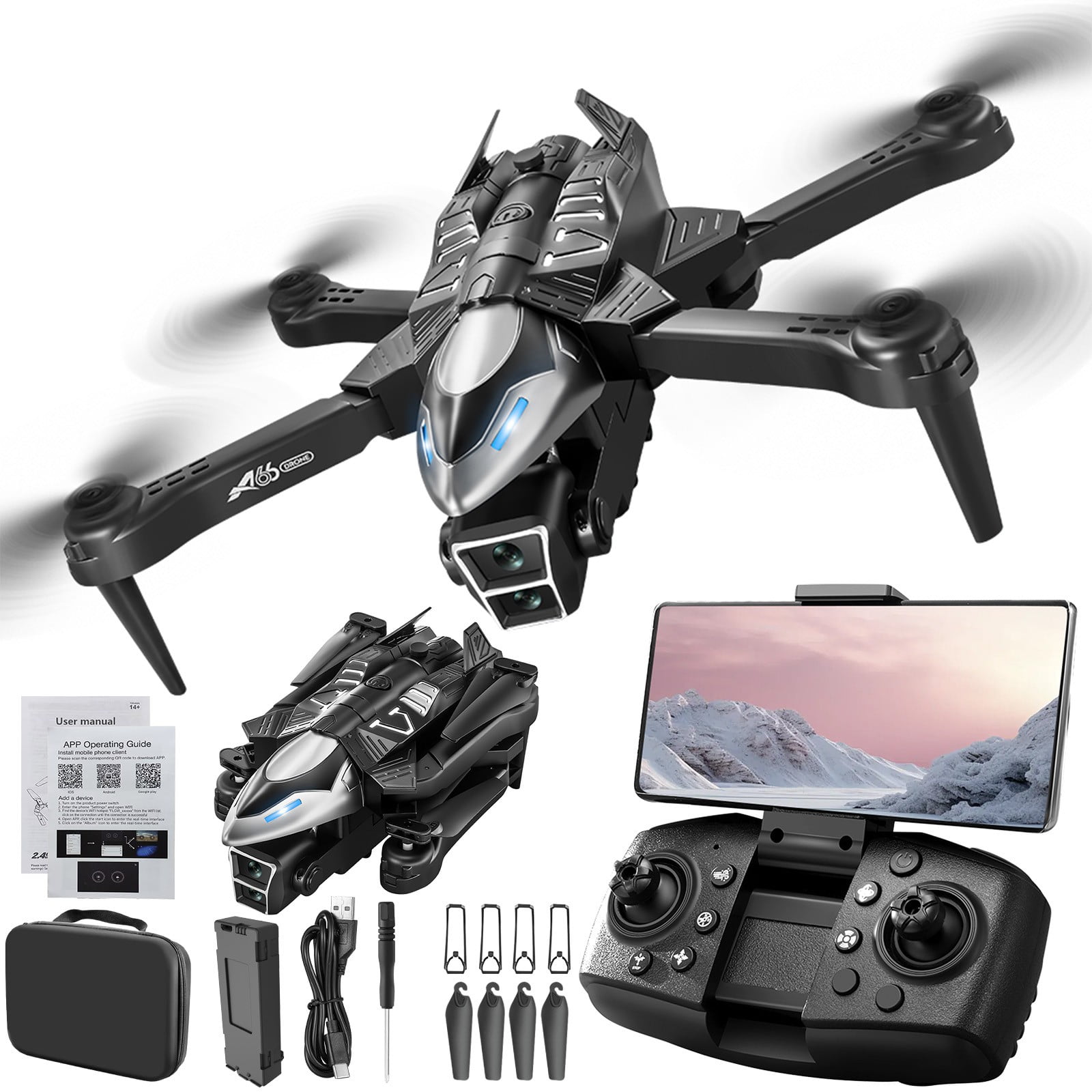 Spray Fun Drone with 1080P FPV Camera, Foldable Design, Mist Sprayer ...