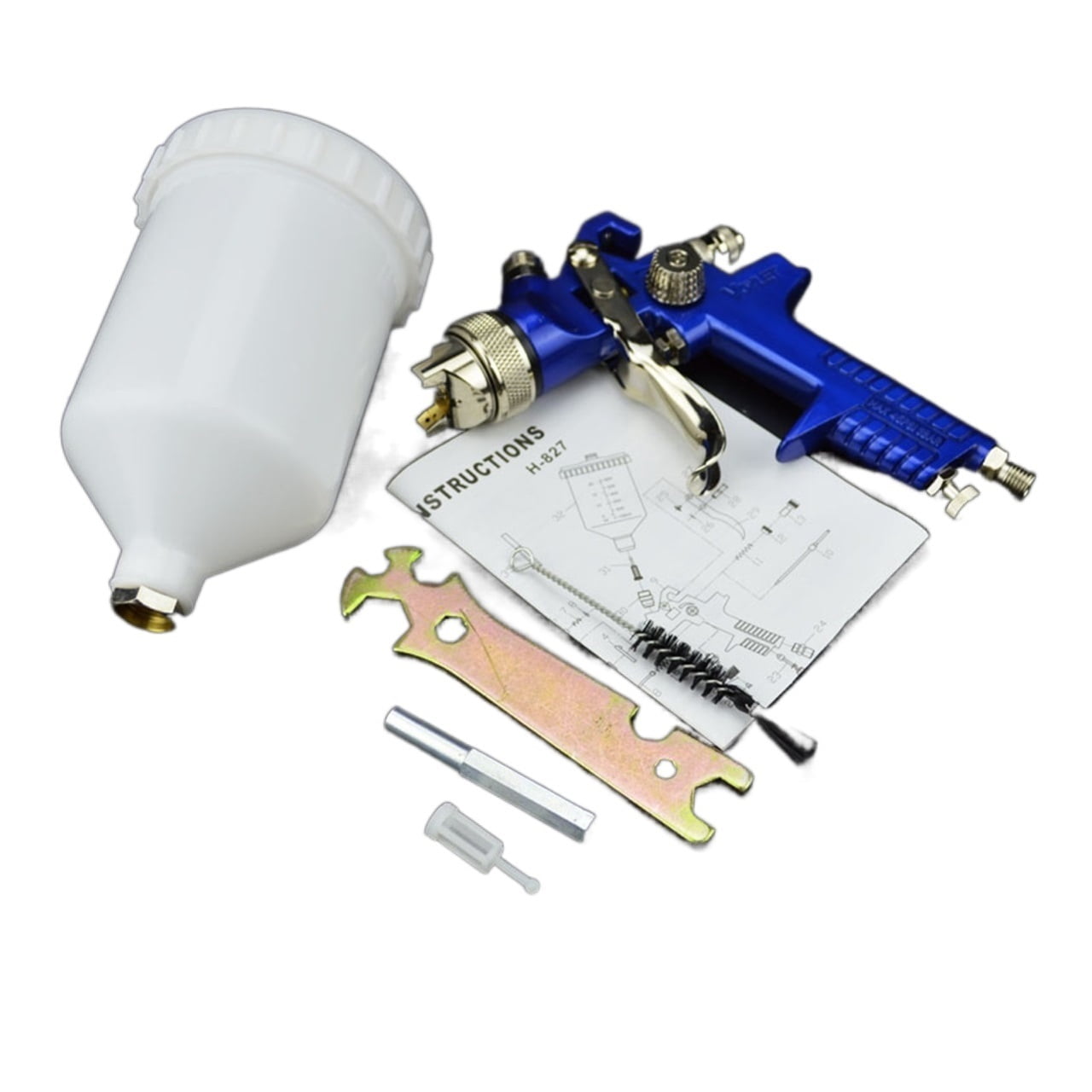 Spray Gun Gravity Feed Container Professional Air Painting Gun 1.4/1.7 ...