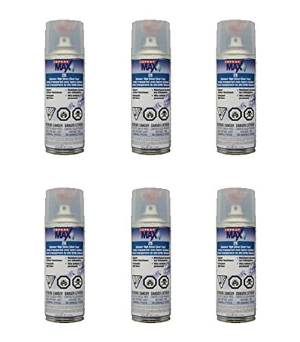 Spray Max 2k High Gloss Clearcoat Clear 11.8 oz Spray Paint, 6 Pieces ...