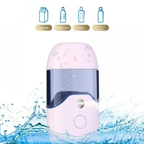 Spray Mini Portable Handheld Face Steamer, USB Rechargeable Battery ...