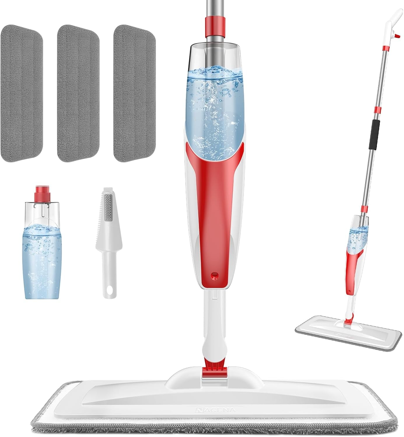 Spray Mop for Floor Cleaning, Dust Mop with 420 ml Refillable Bottle ...