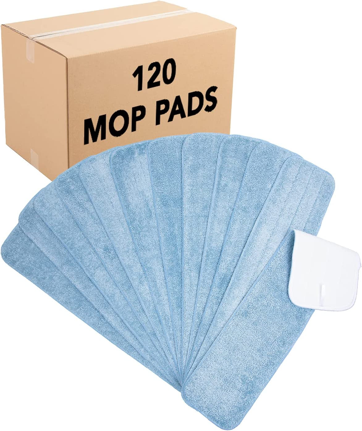 Spray Mop Replacement Pads - (Pack of 12) Bulk Microfiber Flat Dry and ...