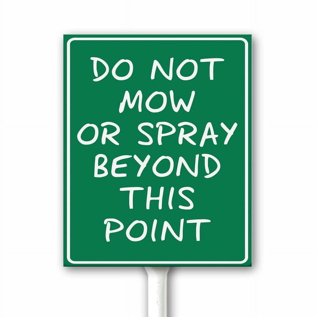 Do Not Spray or Mow Sign for Yard with Metal Stakes Aluminum Garden Mow ...