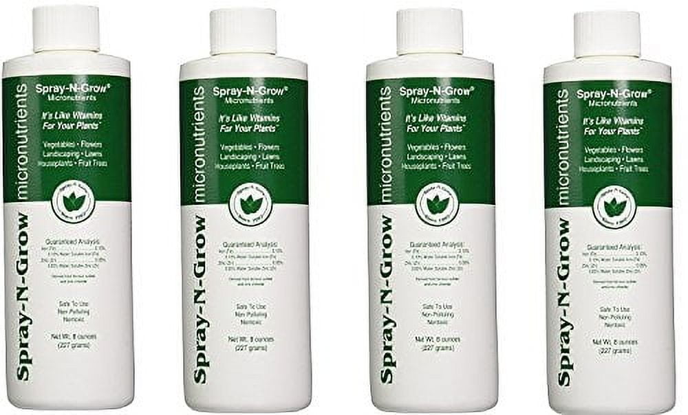 Spray-N-Grow 1CSNG8 Micronutrients, 8-Ounce (4-Pack) - Walmart.com