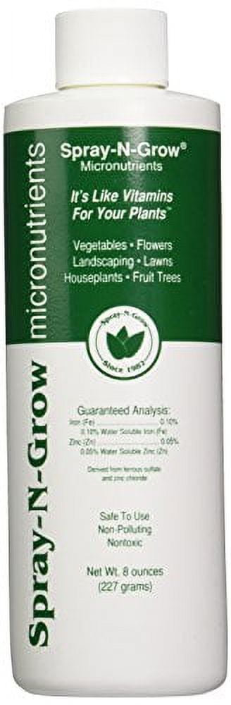 Spray-N-Grow Micronutrients, 8-Ounce Plant Food Fertilizer for Growth ...