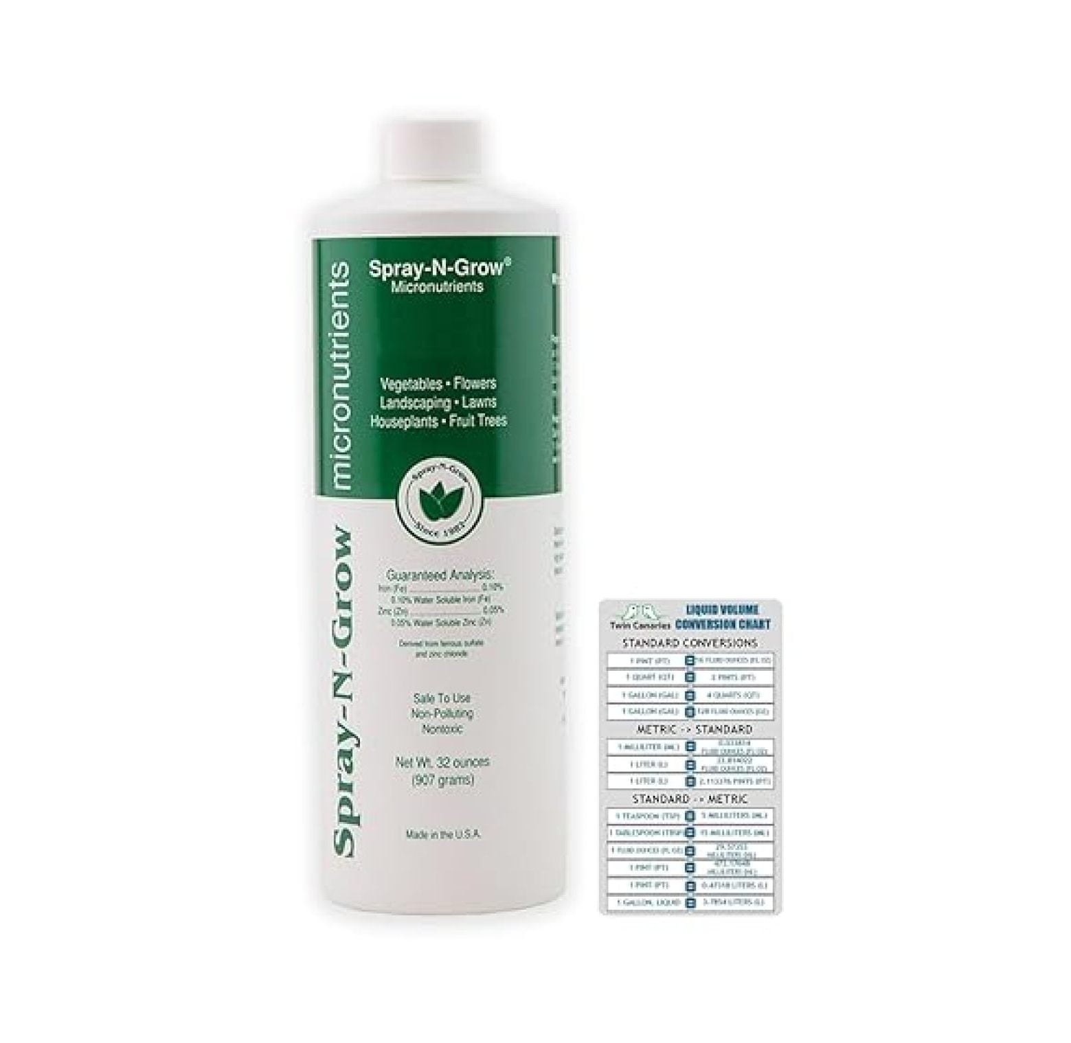 Spray-N-Grow Micronutrients, 32 oz – Leaf Spray Supplement with 17 ...