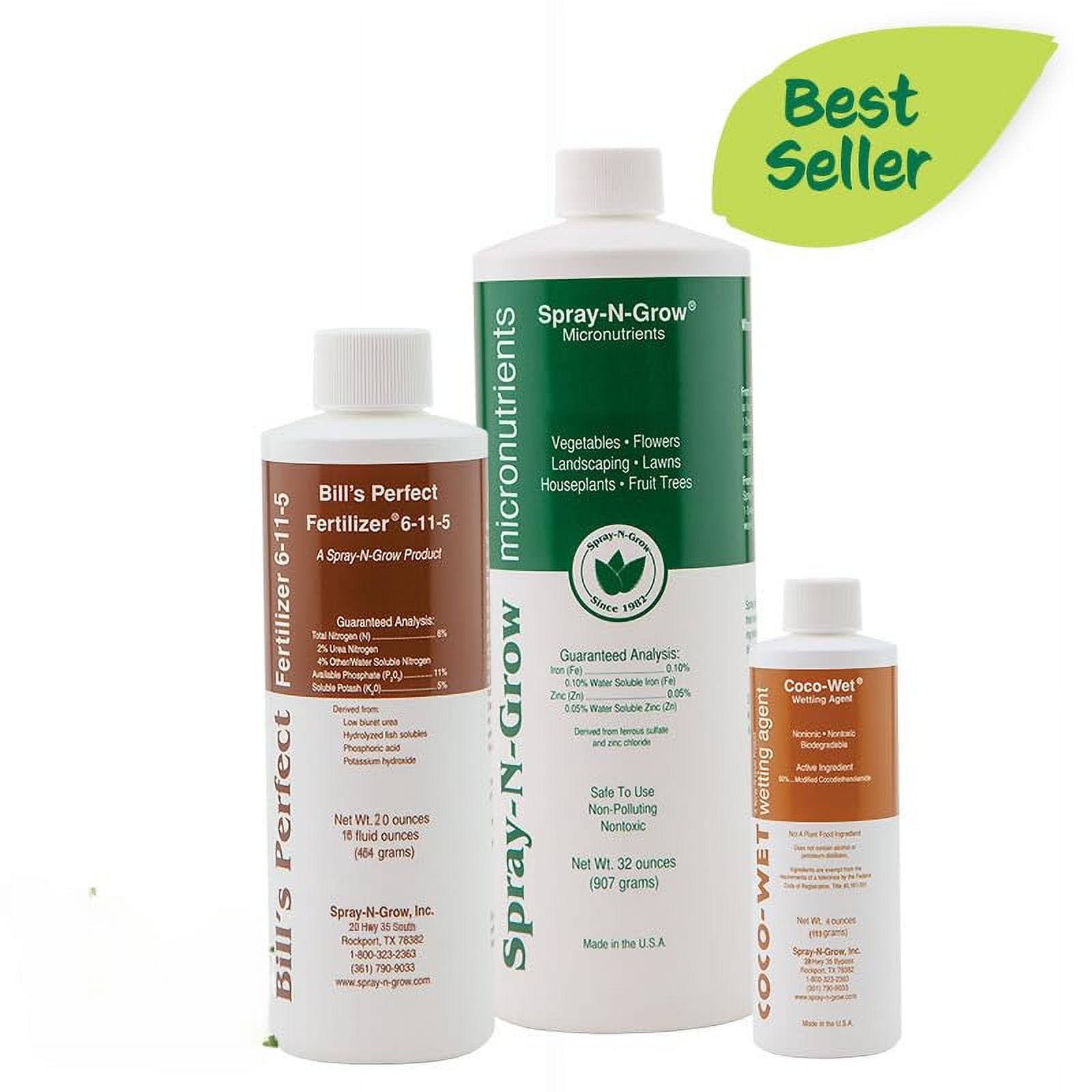 Spray N Grow Perfect Blend Kit Medium Set of 3 Complete Nutrition ...