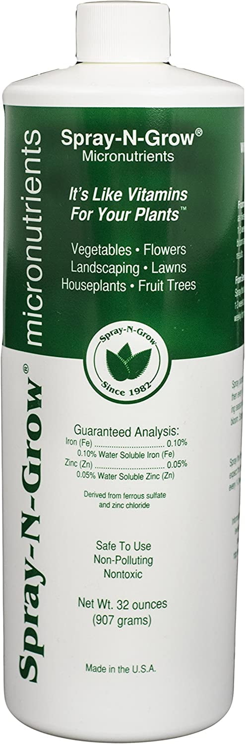 Spray-N-Grow SNG32 Micronutrients, 1-Quart Micro Nutrients, 32 oz ...