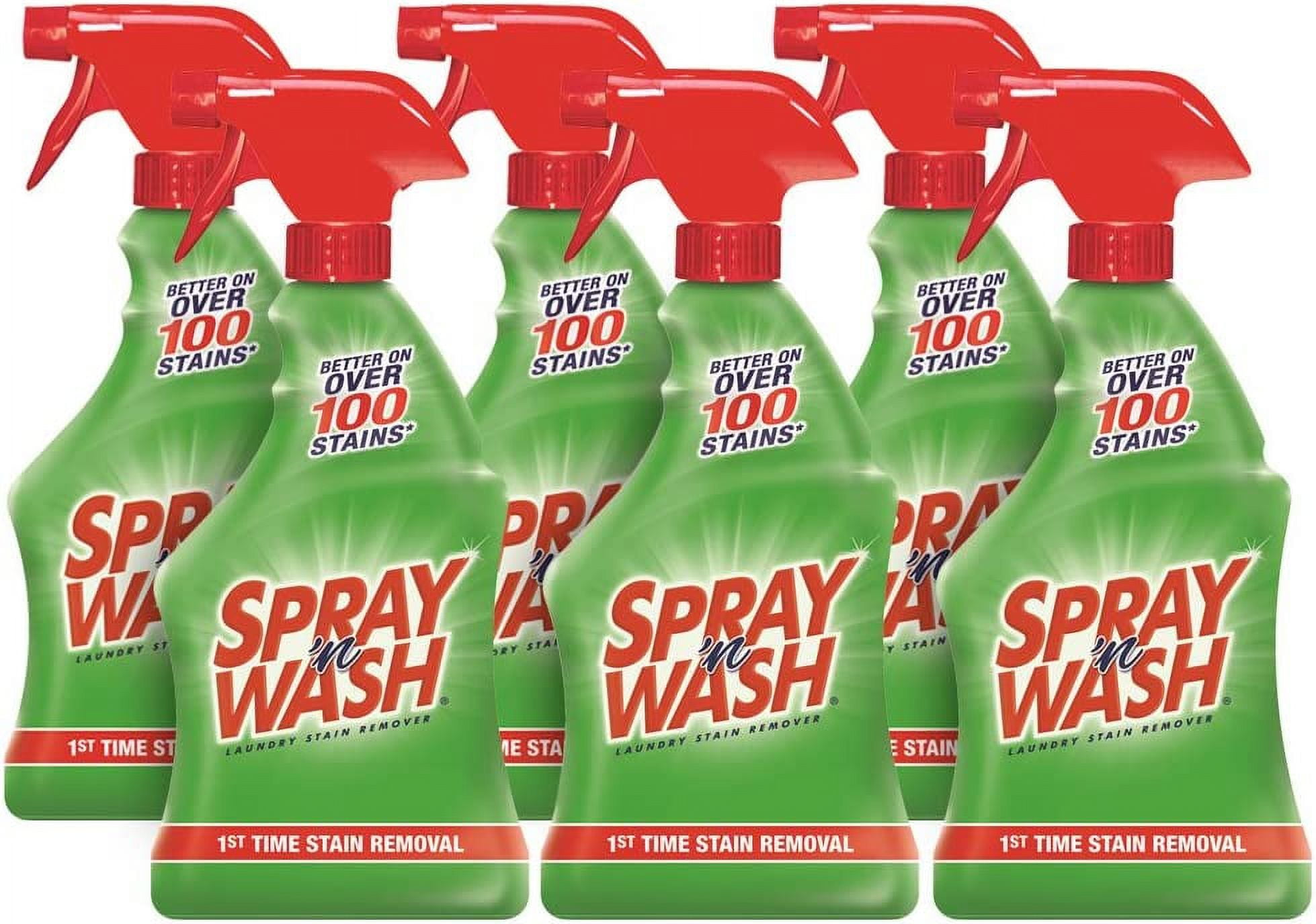 Spray N'Wash Pre-treat Laundry Stain Remover Bottles, Clear, 1.37 Pound ...