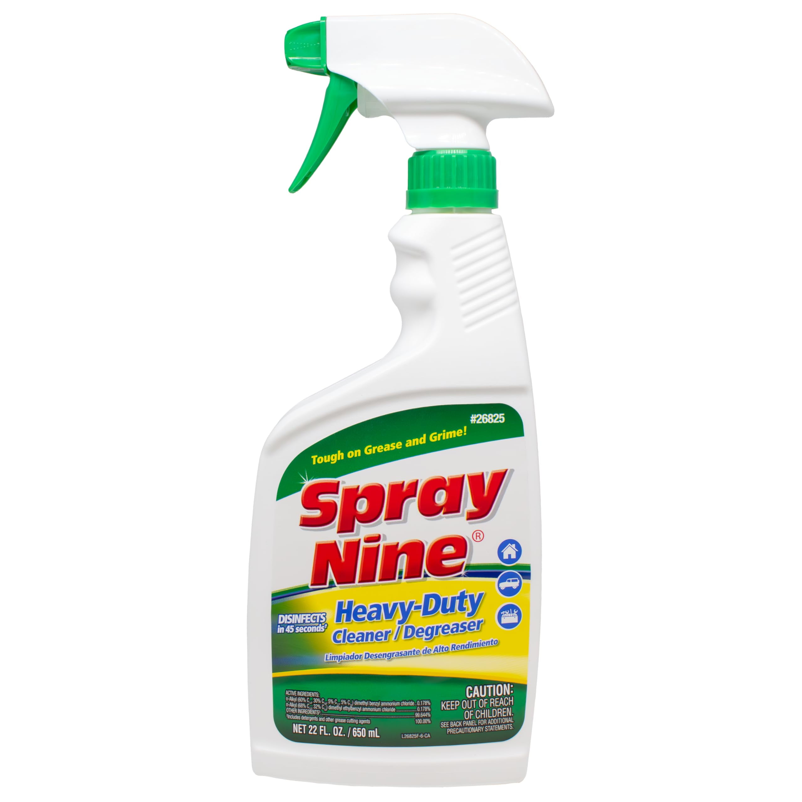 Spray Nine 26825 Heavy Duty Cleaner, Degreaser & Disinfectant, Citrus ...