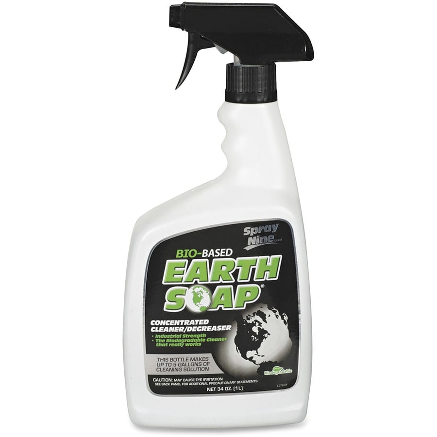 Spray Nine Bio Based Earth Soap Cleaner/Degreaser Concentrated - 32oz ...