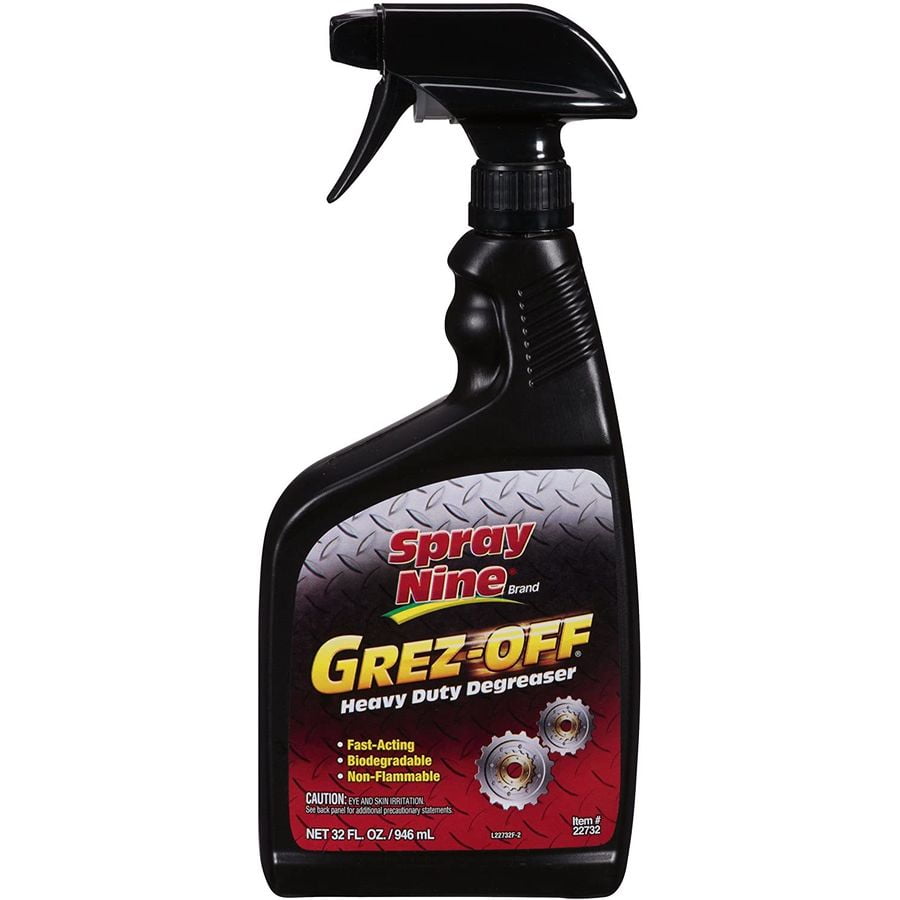 Spray Nine Grez-Off Heavy-Duty Water-Soluble Engine Degreaser Spray ...