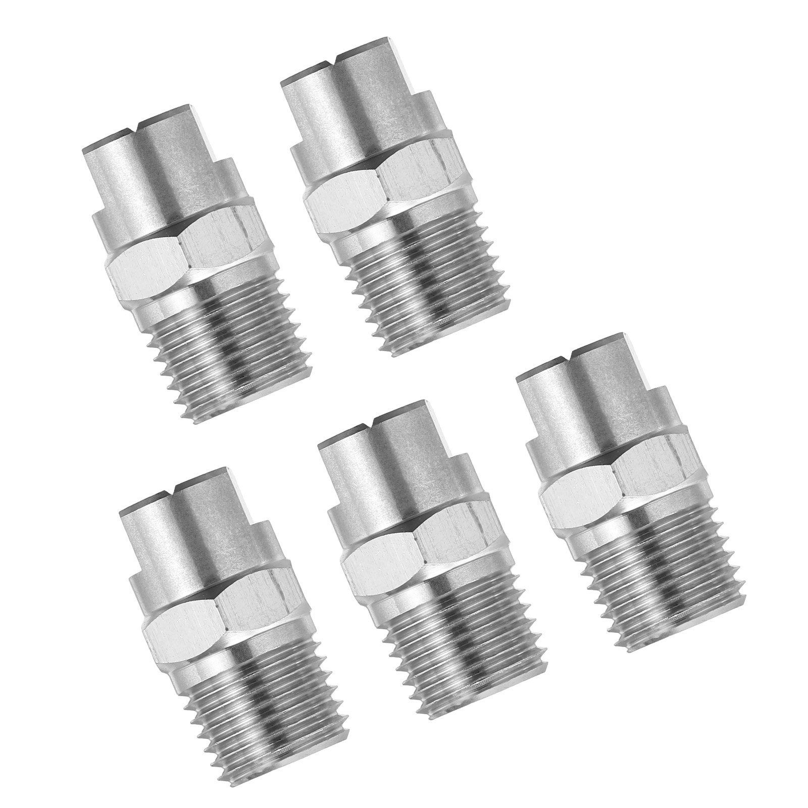 Spray Nozzle Tips, 5Pack - 304 Stainless Steel 1/4BSPT Male Thread, 65 ...