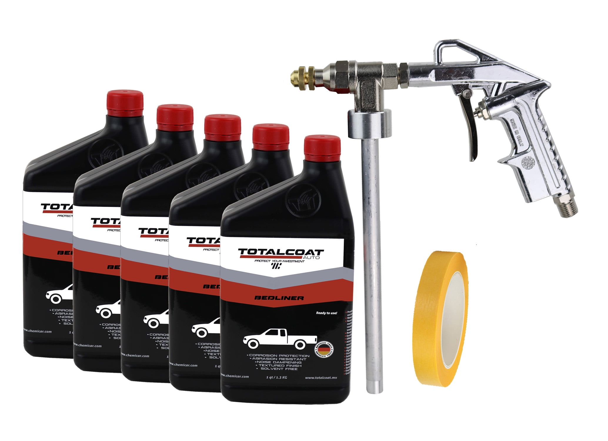 Spray On Bed Liner; Truck Bed Coating, Black; Low Odor, Water-Based ...