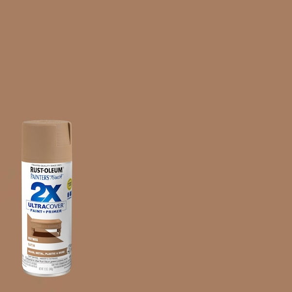 Spray Paint, Nutmeg, Satin, 12 Oz - Walmart.com