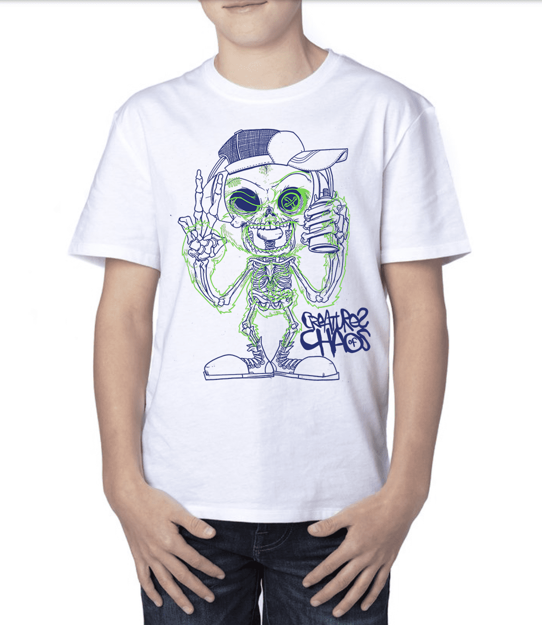 Spray Paint Skeleton Teddy - WHITE - Walmart.com