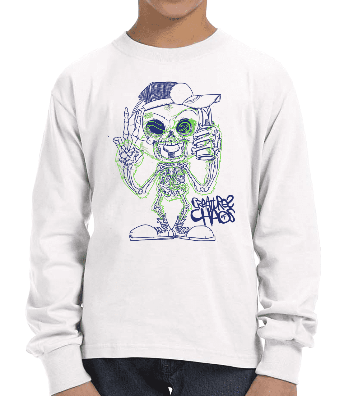 Spray Paint Skeleton Teddy - WHITE - Walmart.com