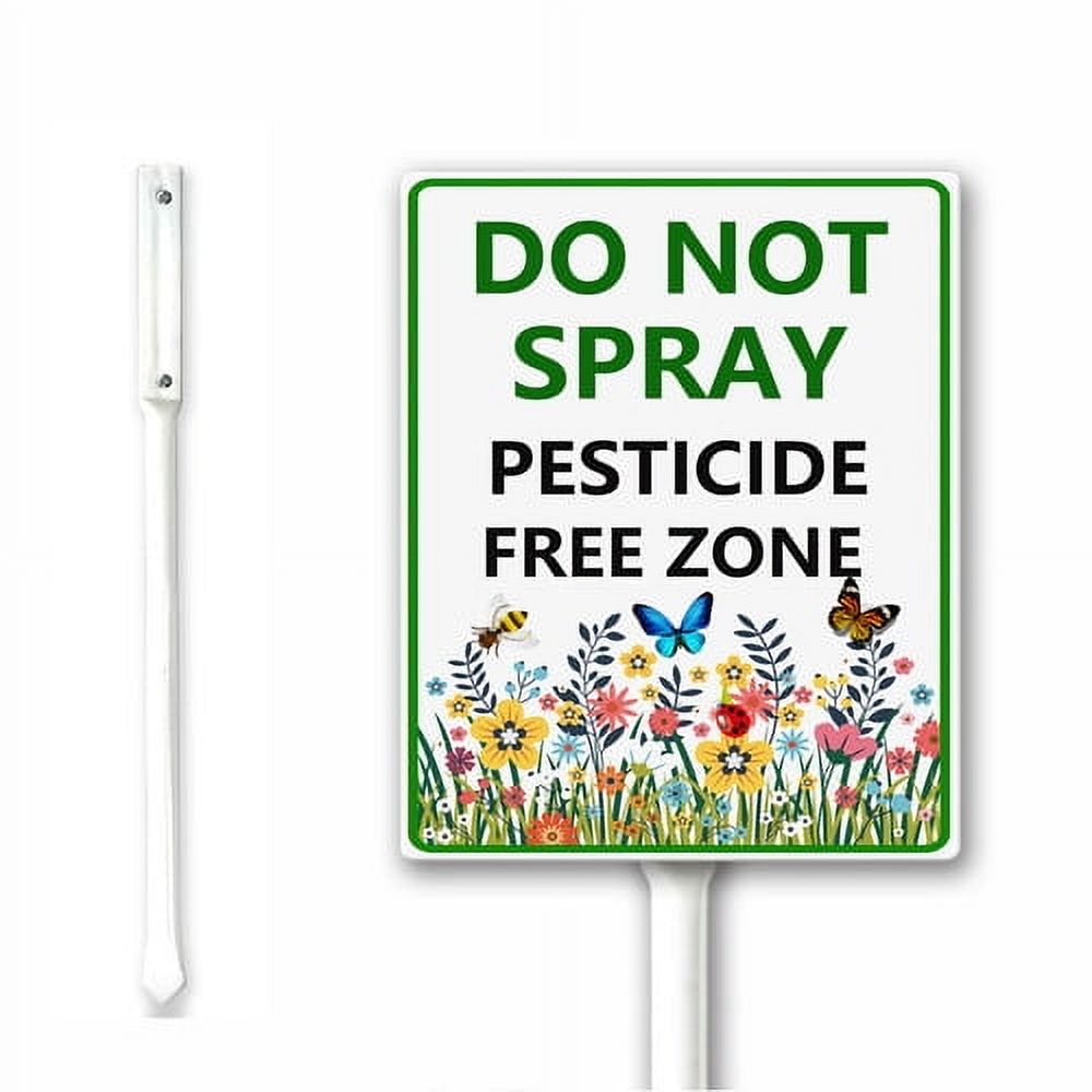 Do Not Spray Pesticide Free Zone Metal Sign, Pollinator Friendly Garden ...
