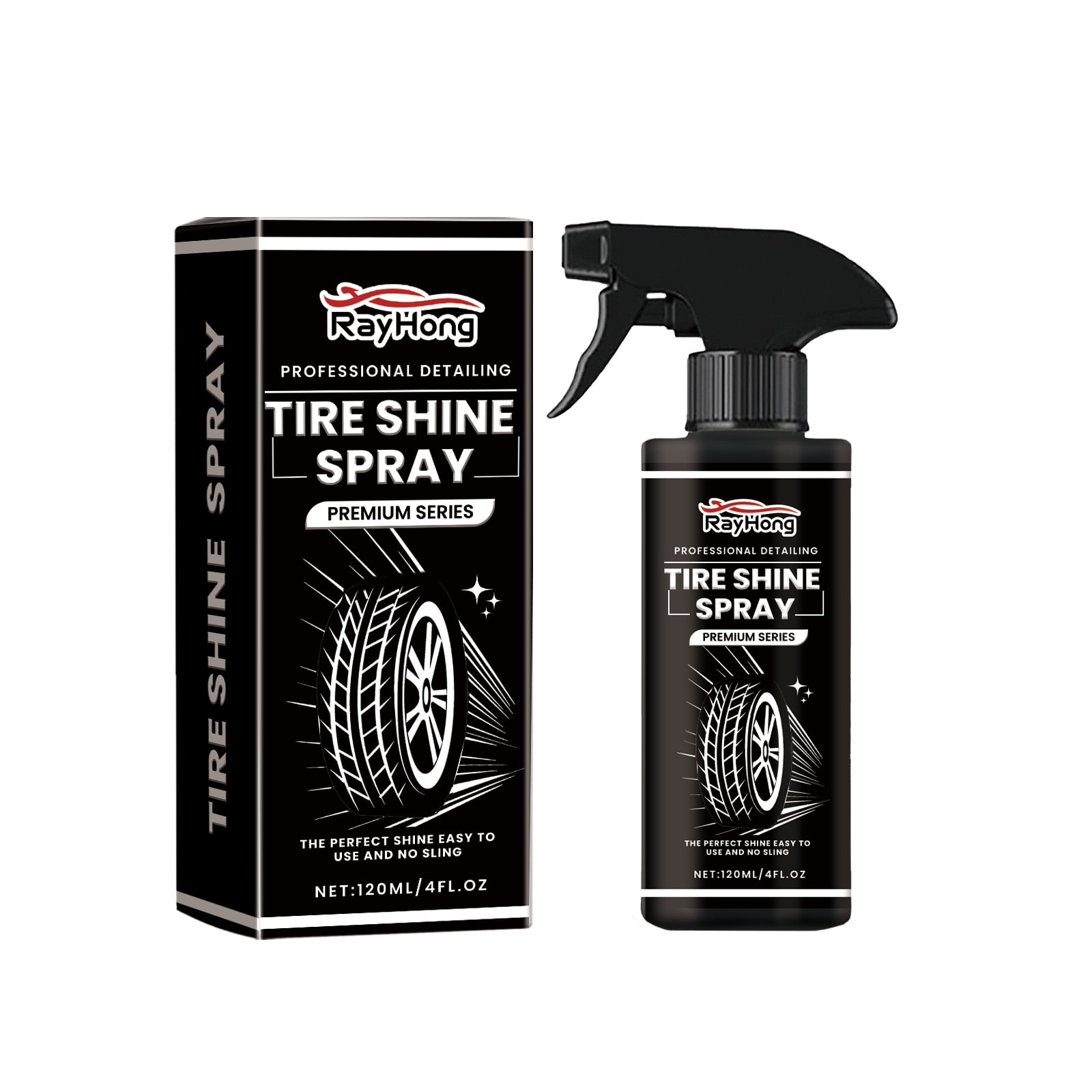 Spray Wheel Tire Shine Maintenance Cleaning Polishing Liquid Coating ...