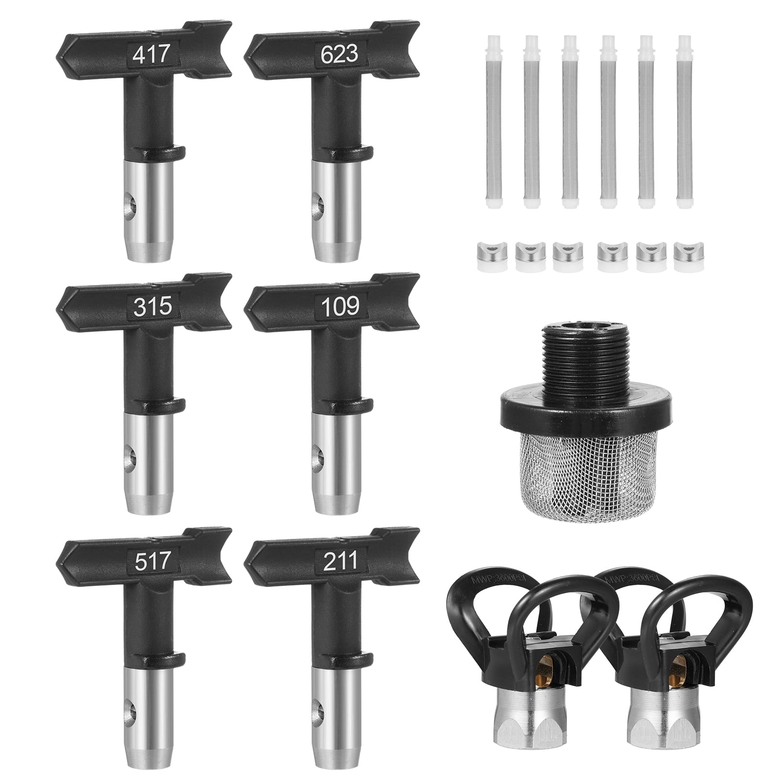 Spray machine nozzle,And 2 Nozzle Inlet And 2 Nozzle Tips With Sprayer ...