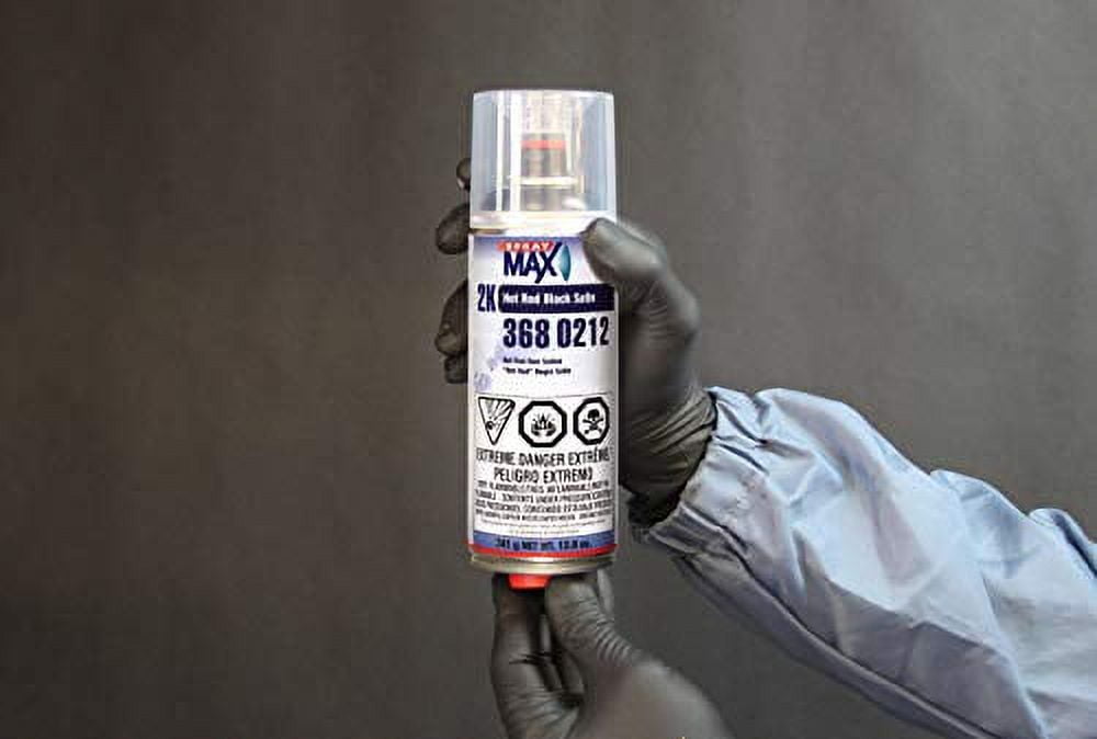 Spray max 2K Hot Rod Satin Black Spray Paint,Automotive Topcoat With ...