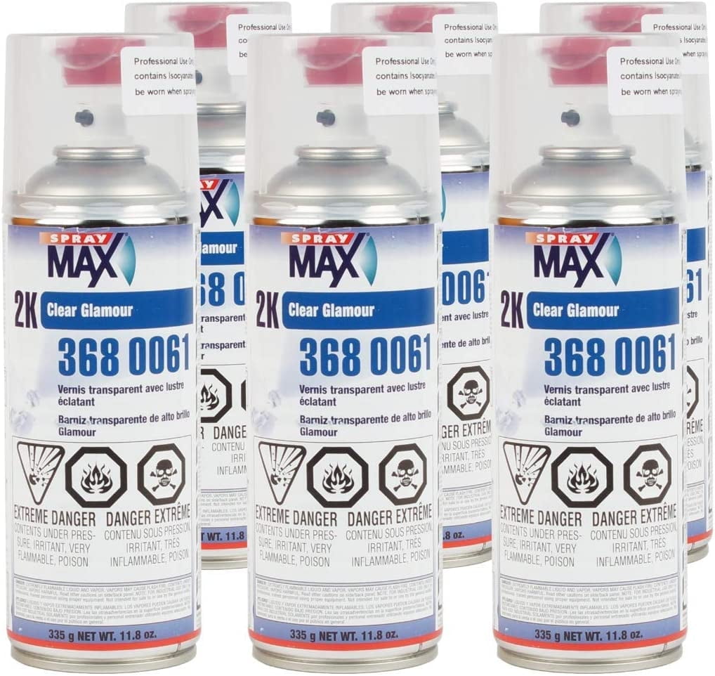 Spray max USC 2k High Gloss Clearcoat Aerosol (6 PACK) - Walmart.com