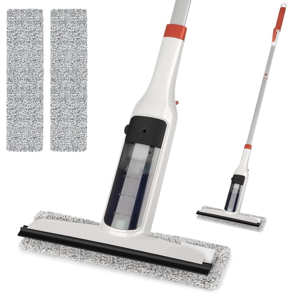 Spray mop window cleaning set with silicone squeegee – adjustable ...