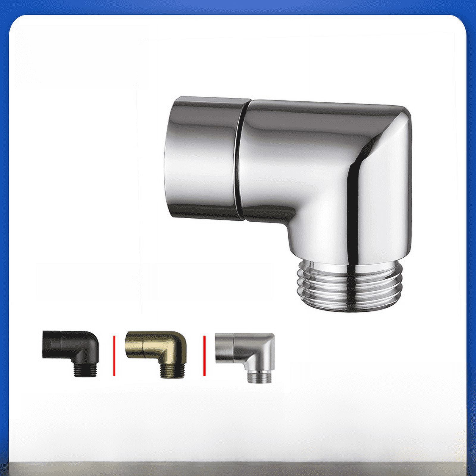 Spray shower adapter 90 degree right angle elbow brass flexible ...