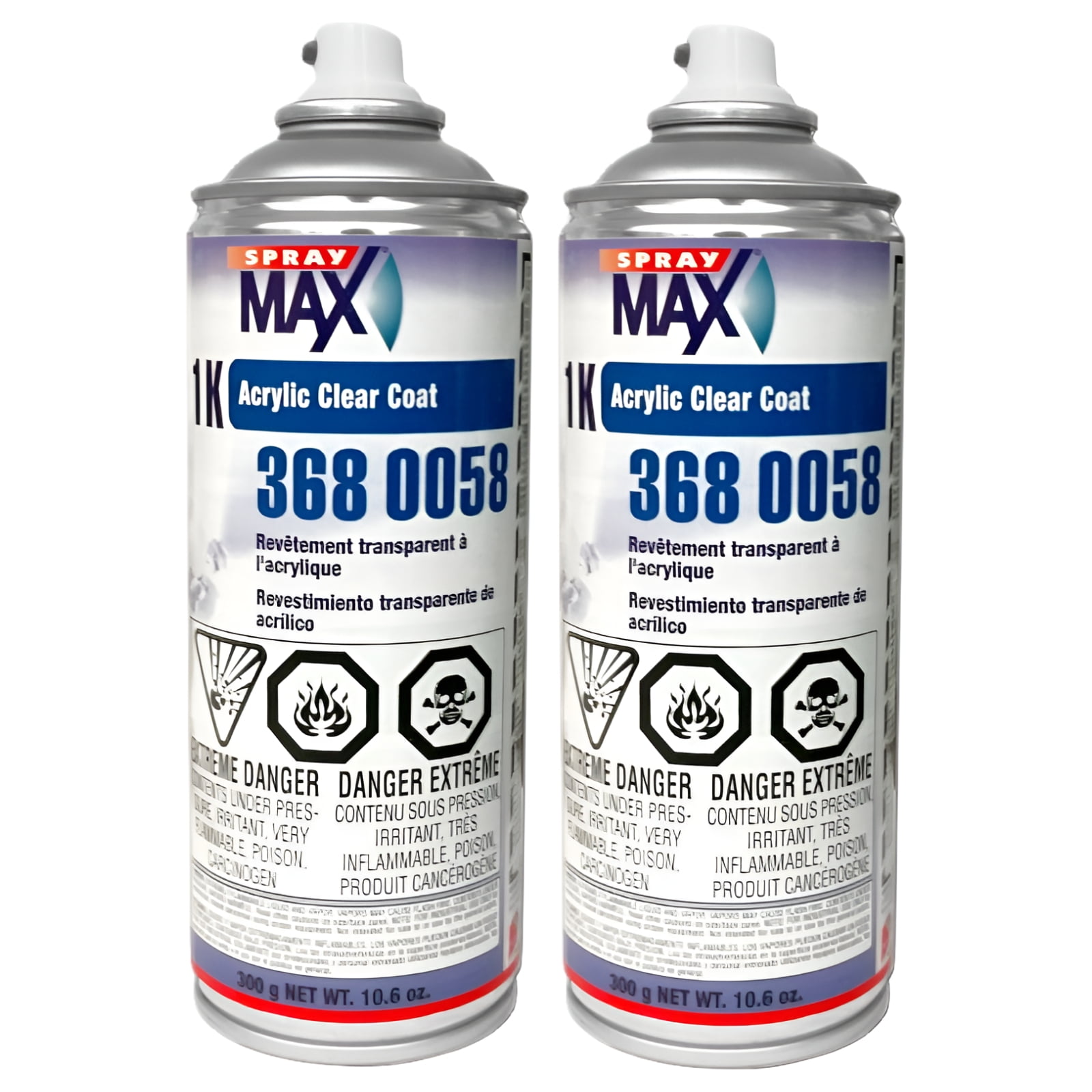 SprayMax 3680058 Auto Acrylic Clear Top Coat, 1K Spray Coating ...