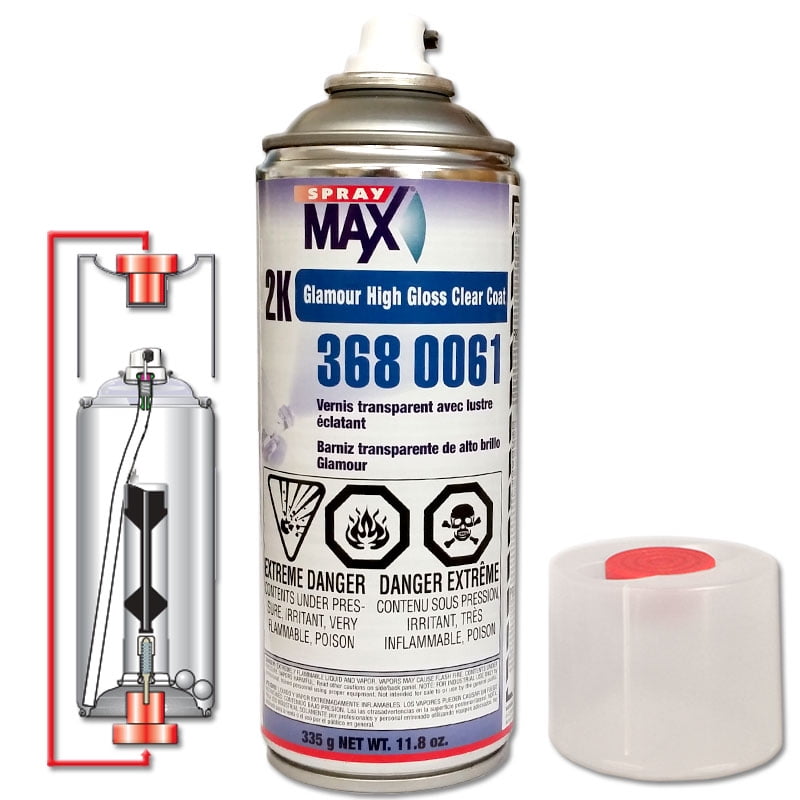 SprayMax 3680061 2K Urethane Glamour Clear Coat - Walmart.com