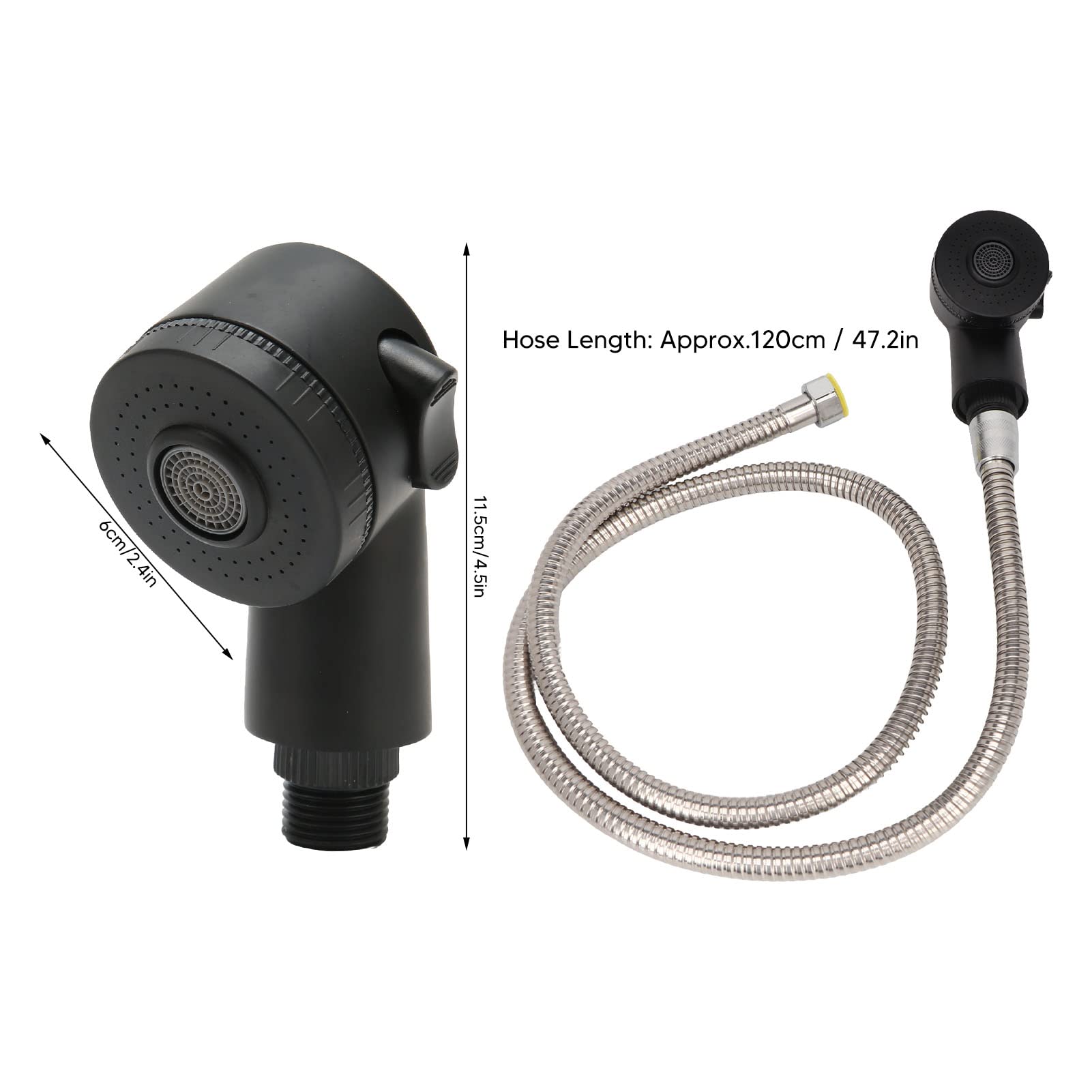 Sprayer Head and Hose for Shampoo Bowl, Anti Leakage Good Sealing ...