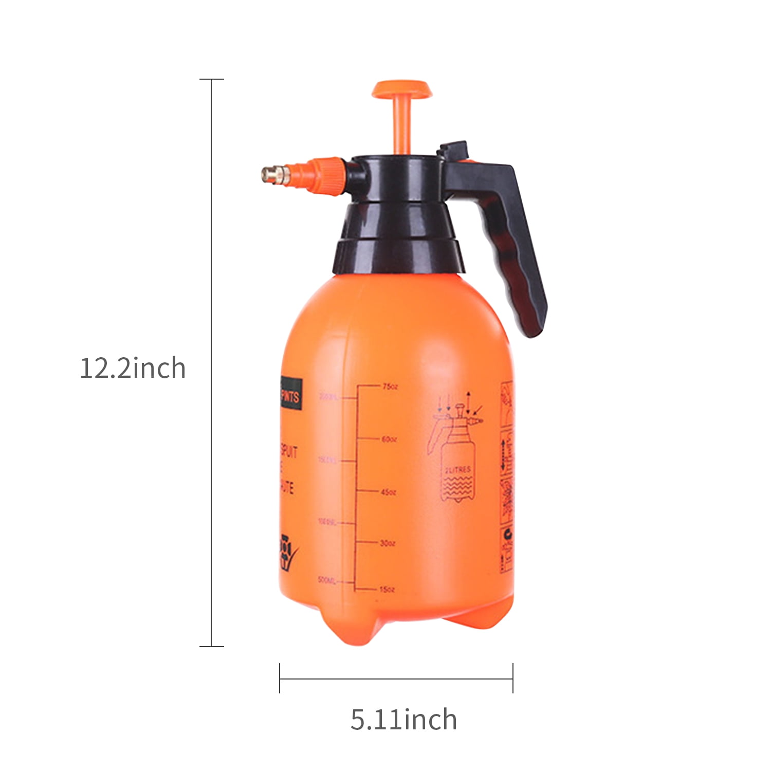 Sprayer Pump,Water Sprayers Pressurized Sprayer Lawn Mister Water ...