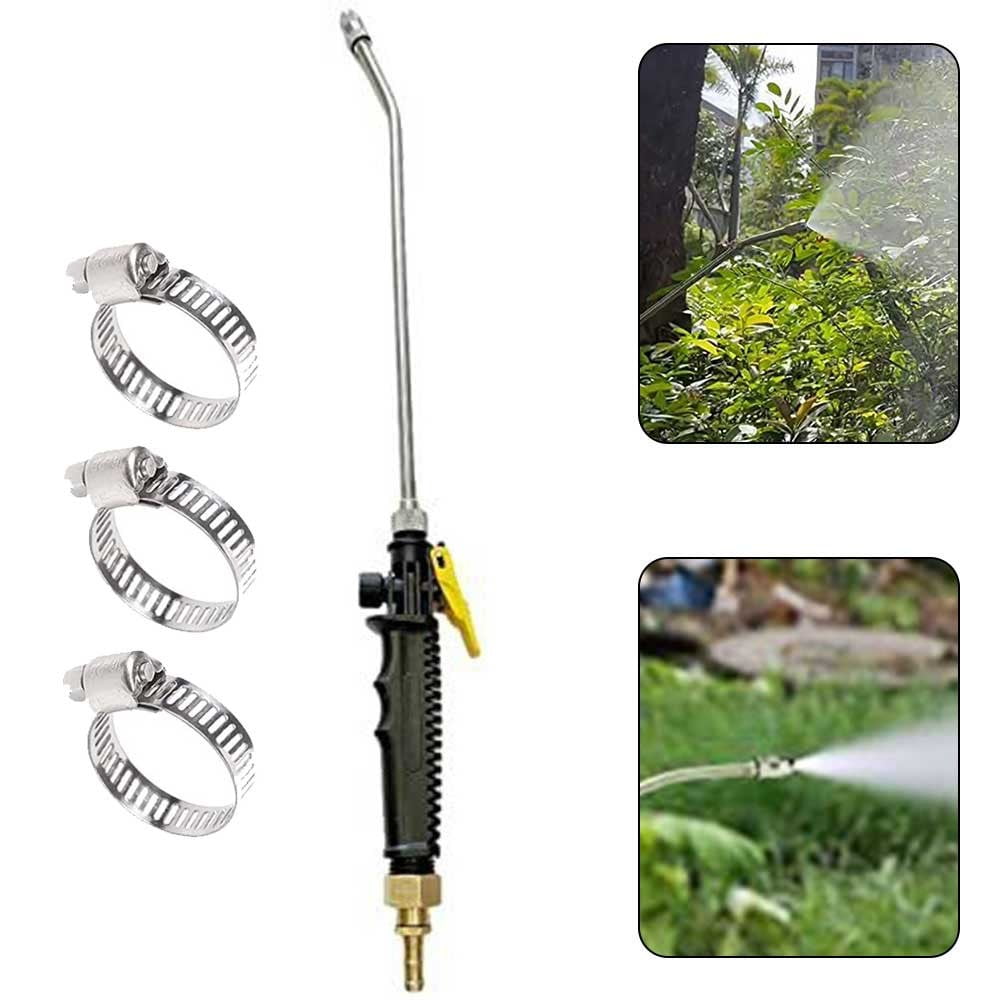 Sprayer Wand 3/8\" Brass Barb Stainless Steel Sprayer Wand Car Wash 48Cm Smile Home - Walmart.com