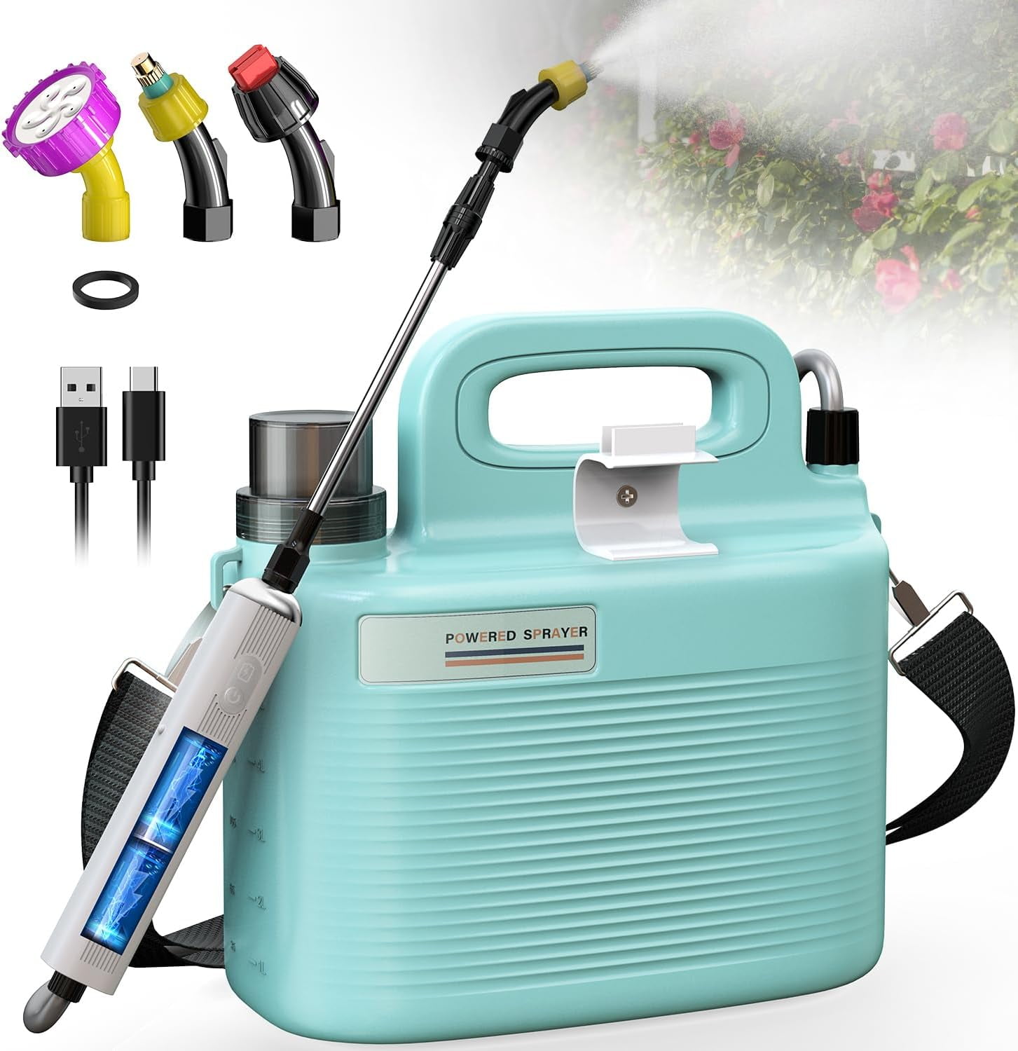 Sprayers in Lawn and Garden - Battery Powered Sprayer with Pump ...