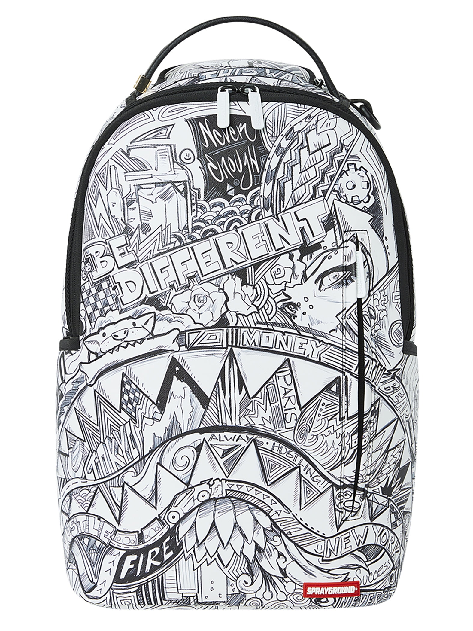 Sprayground Mad Doodles Backpack, White - Walmart.com