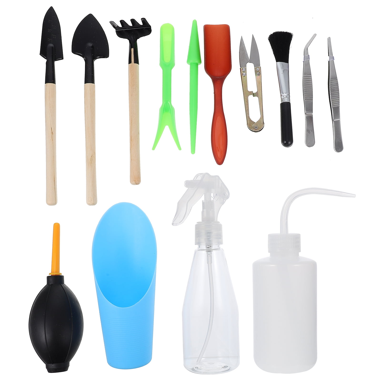Spraying Bottle Planting Supplies Bonsai Scissors Small Terrarium Glass ...