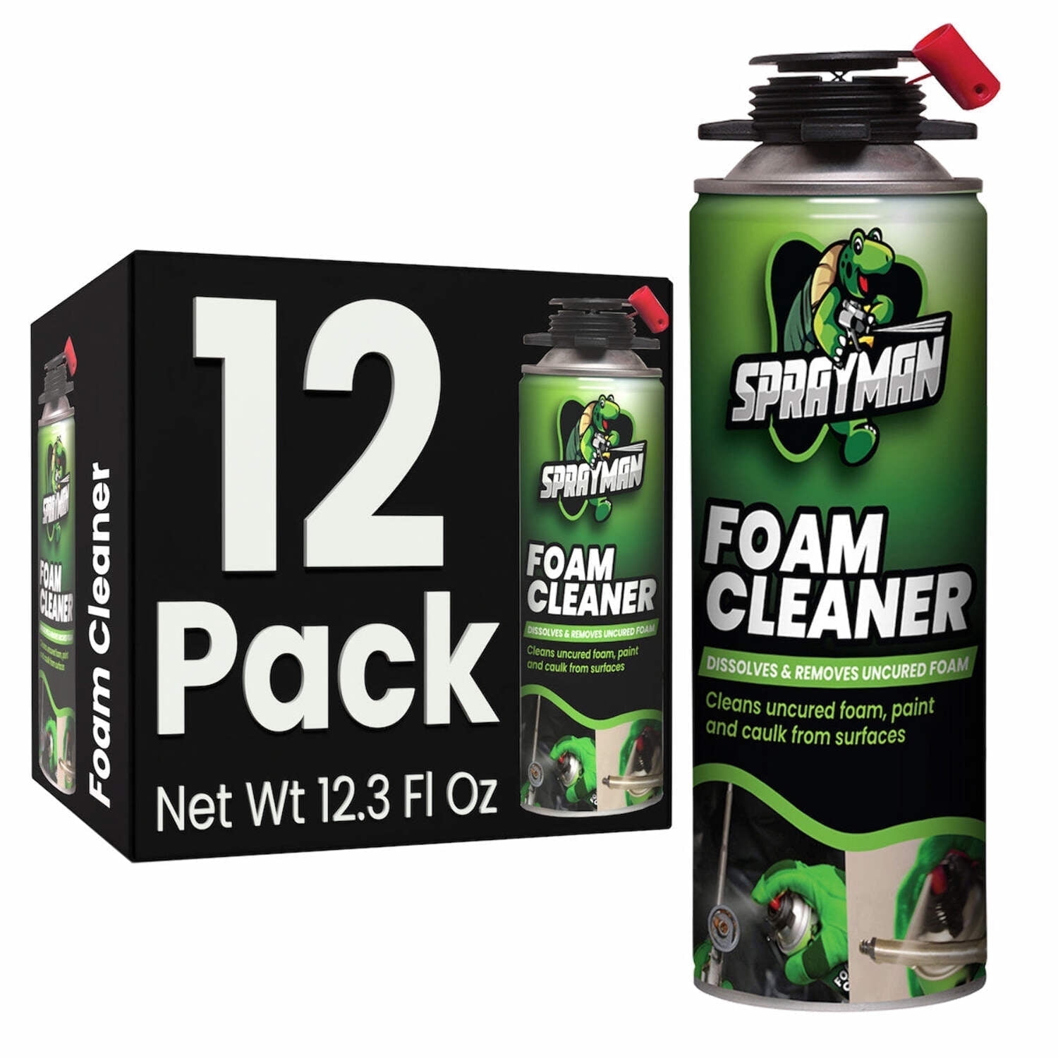 Sprayman Foam Cleaner - Spray Foam Gun Cleaner-12 Pack - Walmart.com