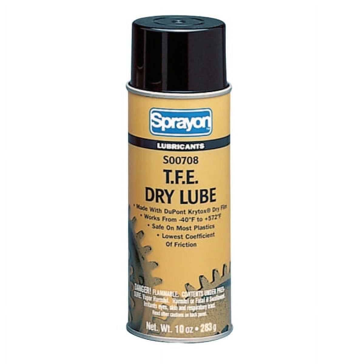 Sprayon® T.F.E. Dry Lube, 10 Oz, Case Of 12 Cans - Walmart.com
