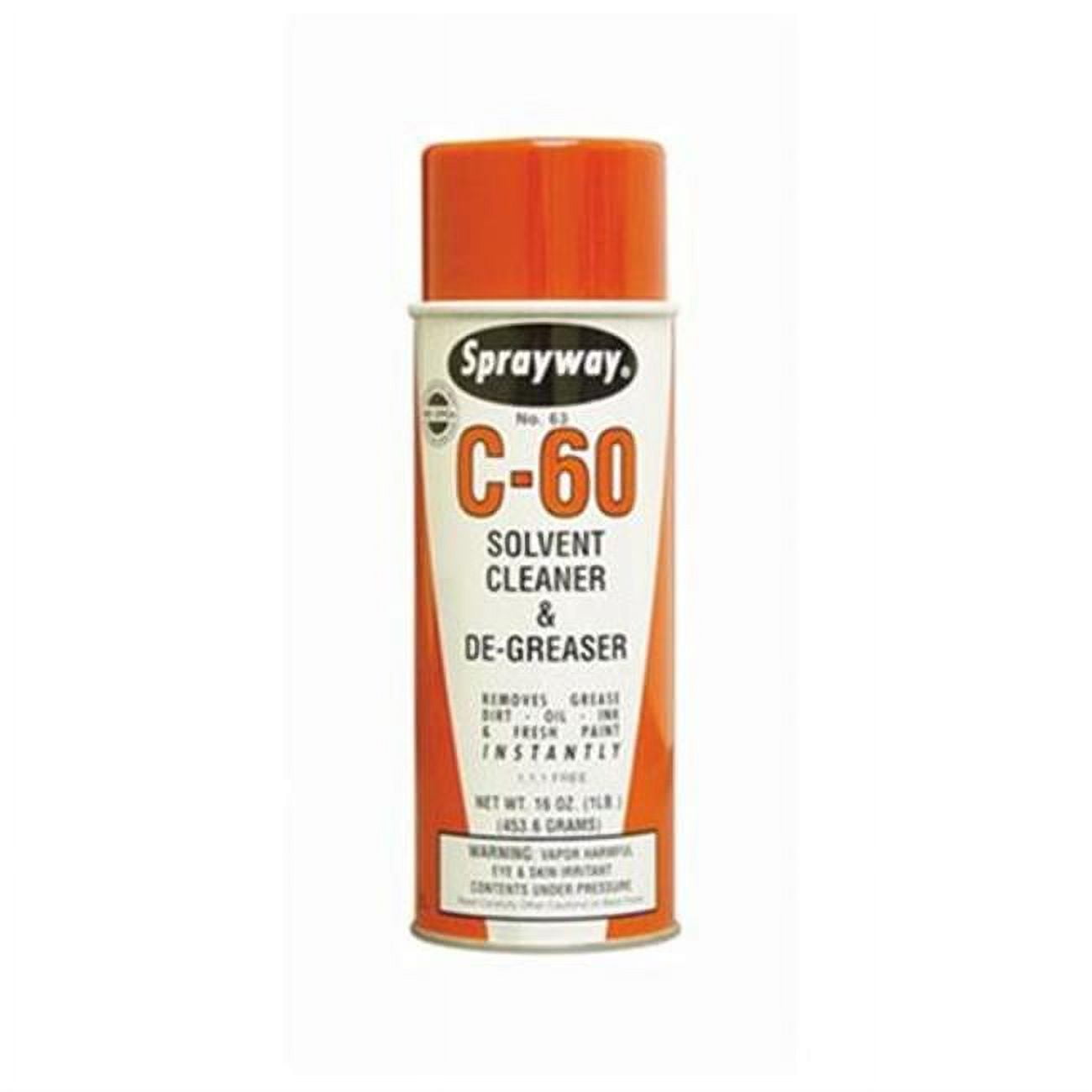 Sprayway 63 16 oz. Tan Can Solvent Cleaner And Degreaser - Tan - 16 oz ...