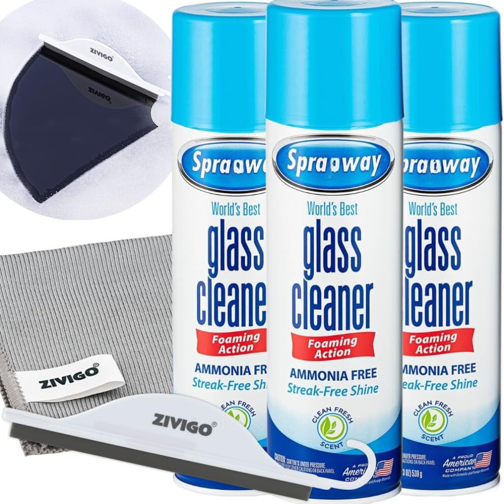 Zivigo - 3 SpraywayGlass Cleaner, Foam Action, 19 Fl Oz, (3 Pack ...