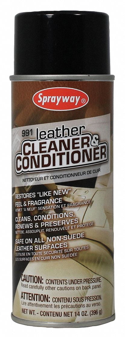 Sprayway Leather Cleaner/Conditioner,Net 14 Oz. SW991 - Walmart.com