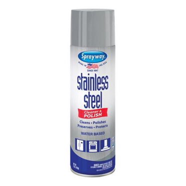 Sprayway SW841 Aerosol Stainless Steel Polish & Cleaner, 15 oz 15 oz can, Pack of 2 - Walmart.com