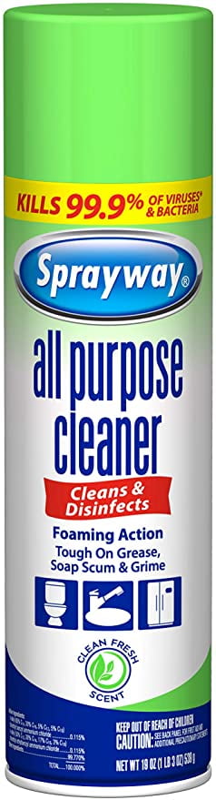 Sprayway All Purpose Cleaner, Foaming Action, 15 oz, Fresh Scent, Eco ...